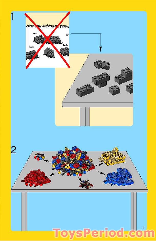 LEGO 6186 Build Your Own LEGO Harbor Instructions and Parts List