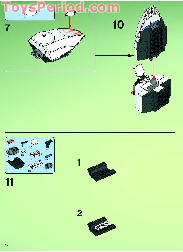 LEGO 7649 MT-201 Ultra-Drill Walker Instructions and Parts List
