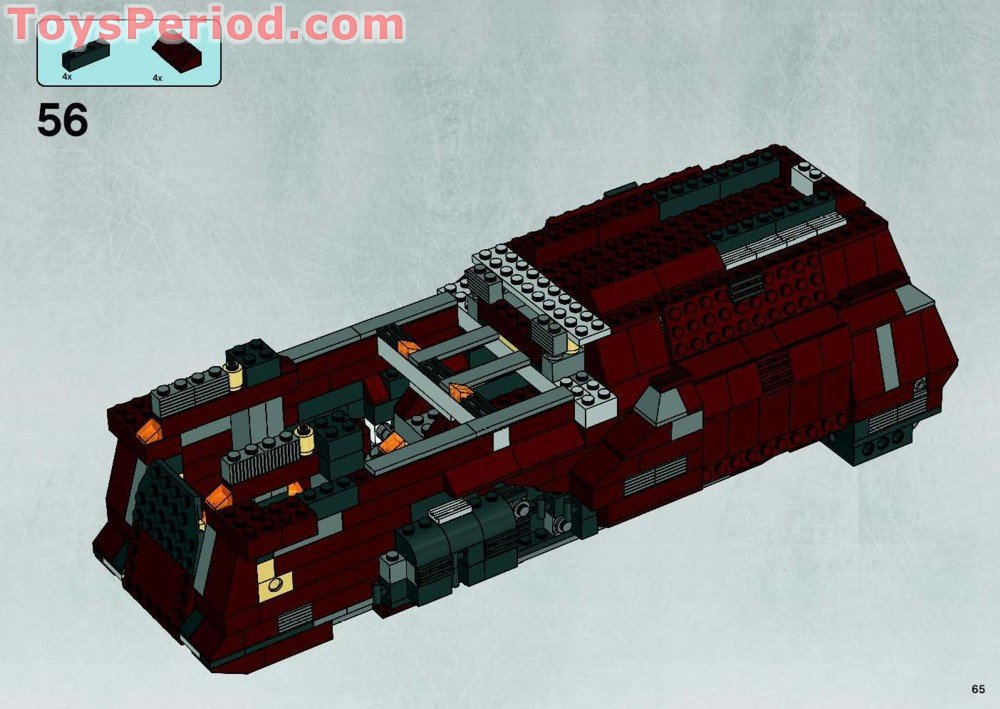 LEGO 7662 Trade Federation MTT Instructions and Parts List