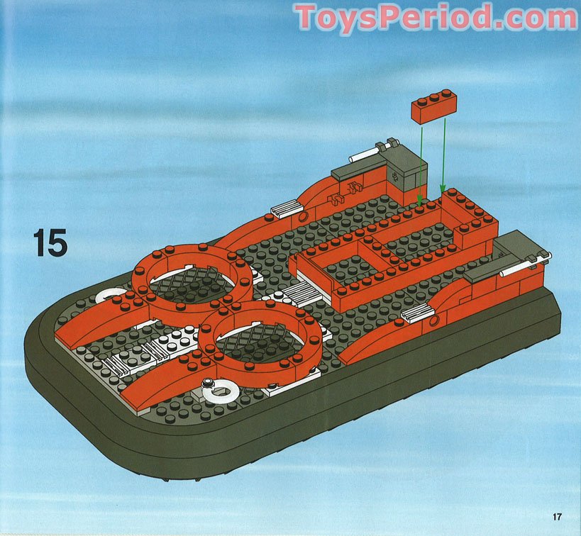 LEGO 7944 Fire Hovercraft Instructions and Parts List