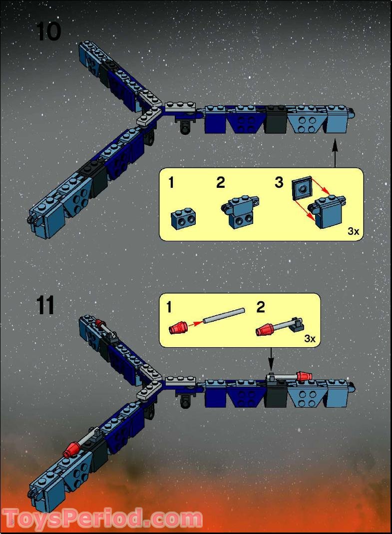 LEGO 7283 Ultimate Space Battle Instructions and Parts List