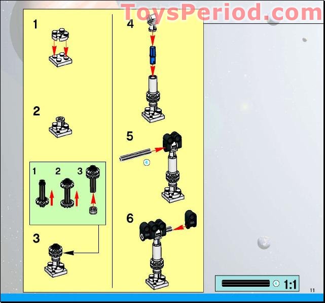 LEGO 7469 Mission to Mars Instructions and Parts List