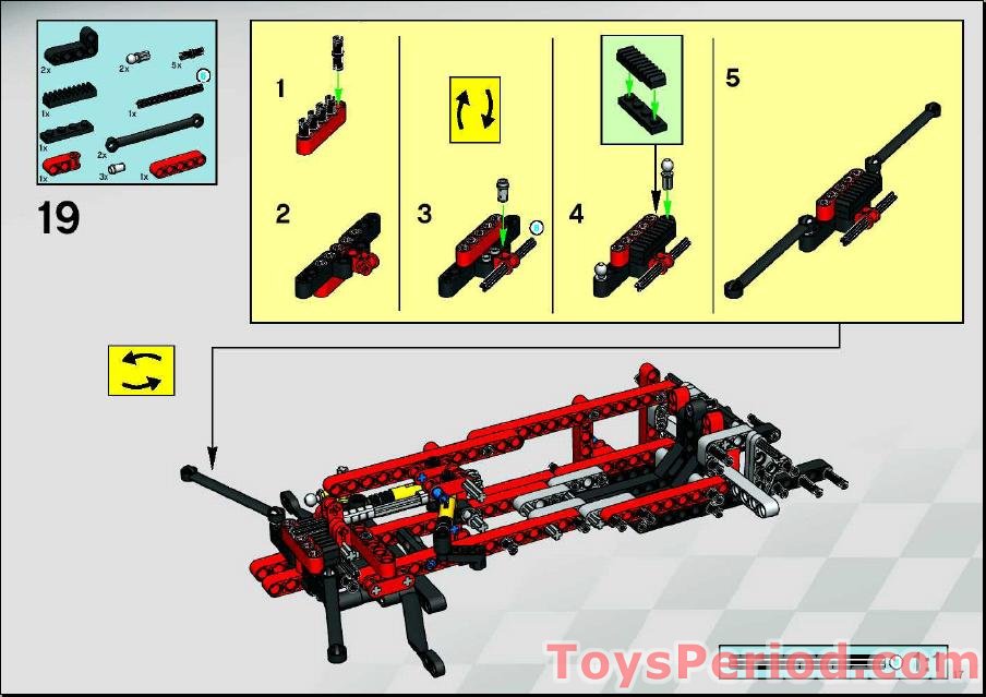 LEGO 8674 Ferrari F1 Racer 1:8 Instructions and Parts List
