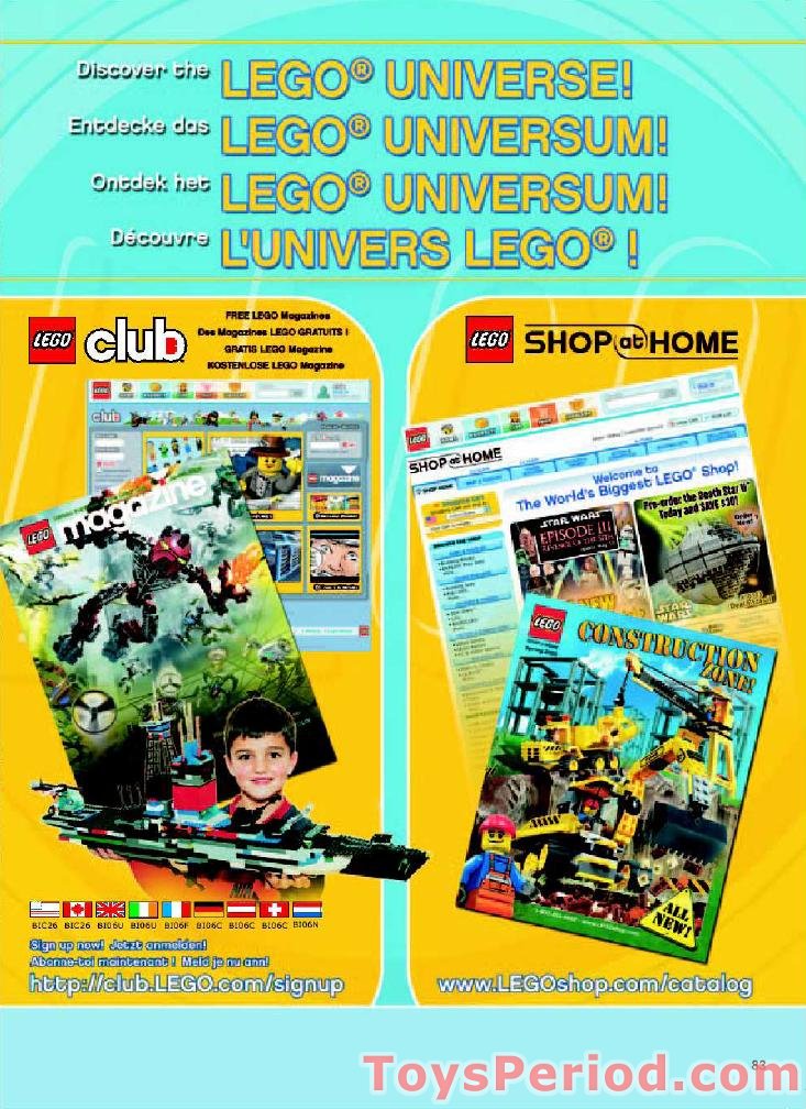 LEGO 8682 Nitro Intimidator Instructions and Parts List