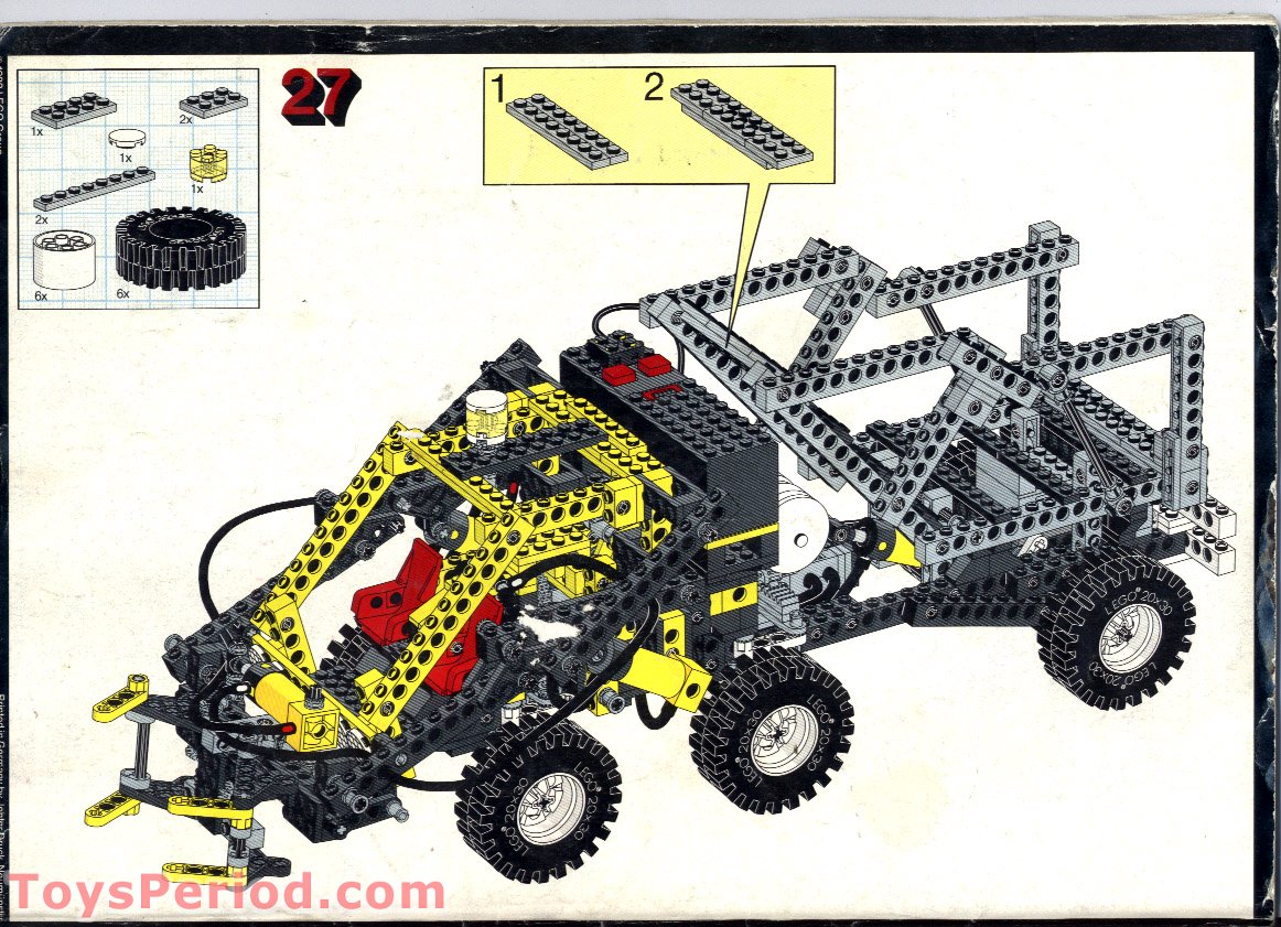 LEGO 8868 Air Tech Claw Rig Instructions and Parts List