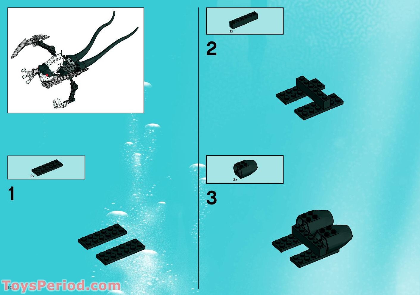 LEGO 8927 Toa Terrain Crawler Instructions and Parts List