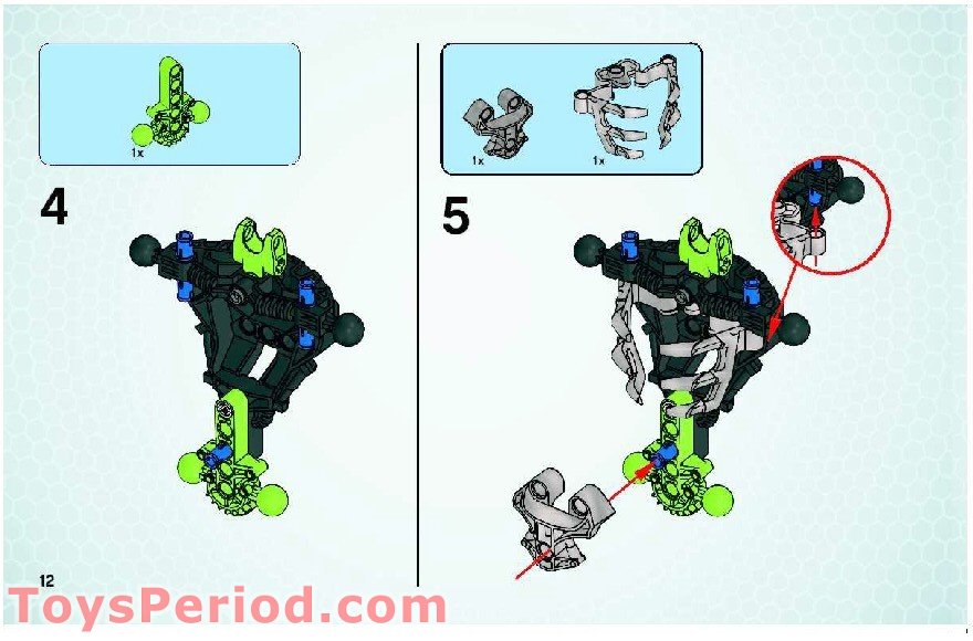 LEGO 8952 Mutran and Vican Instructions and Parts List