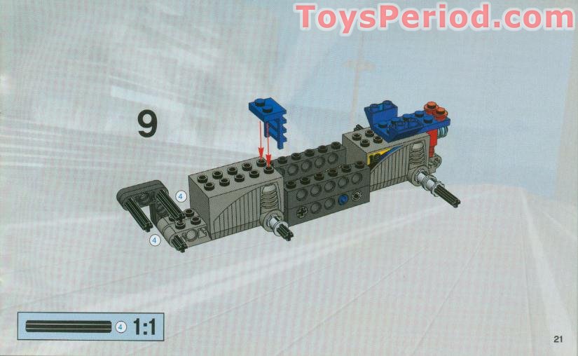 LEGO 8383 Nitro Terminator Instructions and Parts List