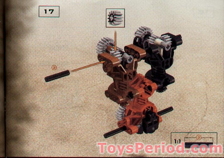 LEGO 8531-1 Pohatu Instructions and Parts List