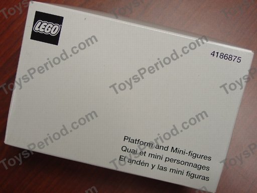 LEGO 4186875 Trains - 9v Platform and Minifigures, 2002 Set Parts List