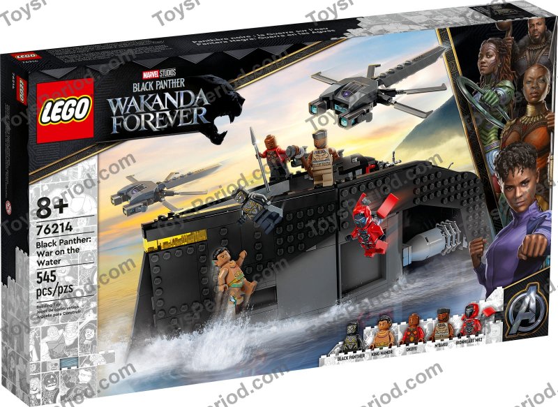 LEGO 76214 Black Panther: War on the Water Set Parts List