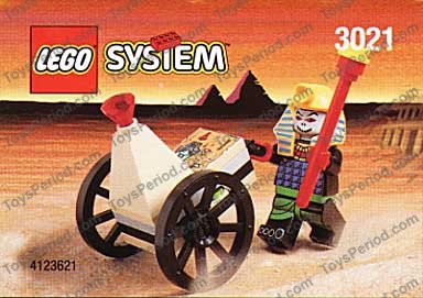 LEGO 3021 King Pharaoh the Third Set Parts List