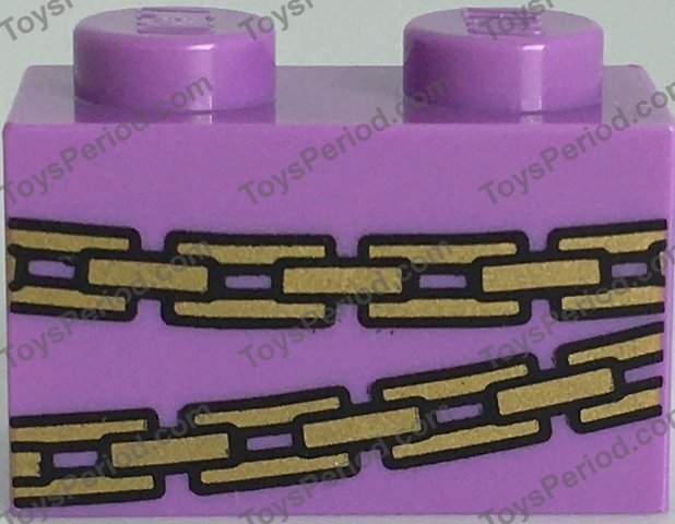 LEGO Sets with Part 3004pb237 Brick 1 x 2 with Gold Chains Pattern ...