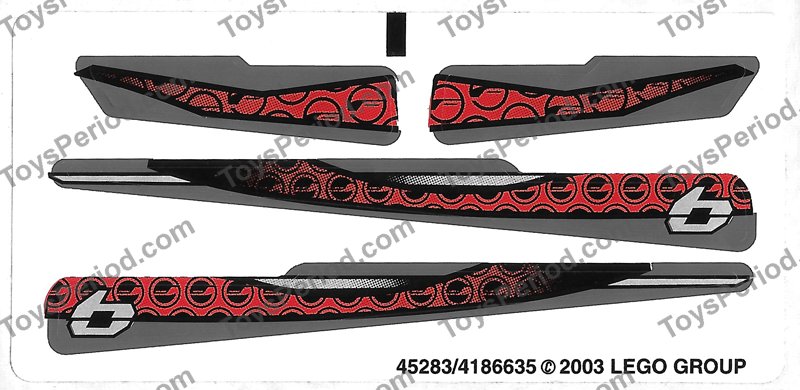 LEGO Sets with Part 8353stk01 Sticker Sheet for Set 8353 - (45283/4186635)