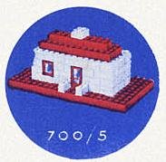 LEGO 700.5 Gift Package (LEGO Mursten) Set Parts List