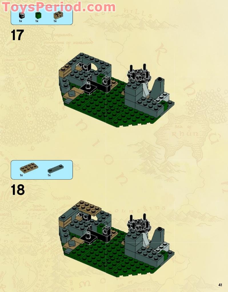 LEGO 9472 Attack on Weathertop Instructions and Parts List