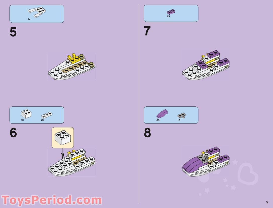 LEGO 41015 Dolphin Cruiser Instructions and Parts List