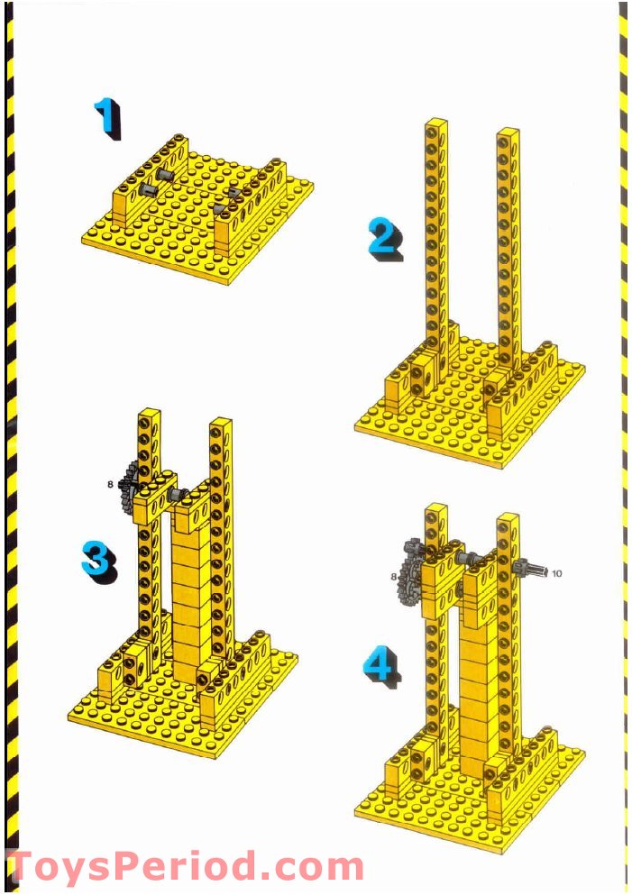 LEGO 950 Fork Lift Instructions and Parts List