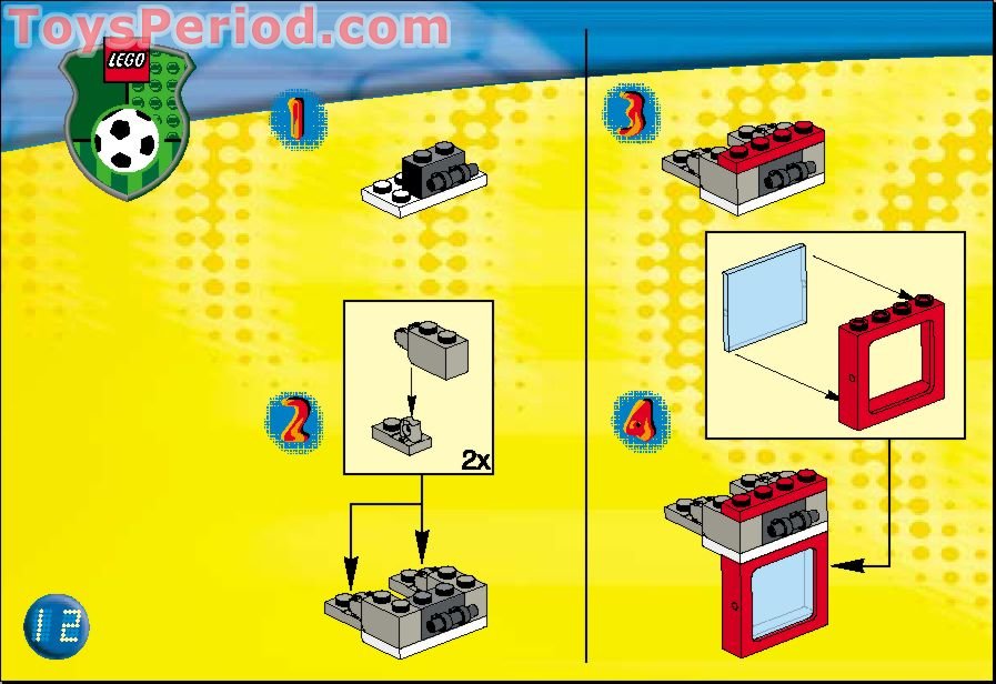 LEGO 3407 Red Bus Instructions and Parts List