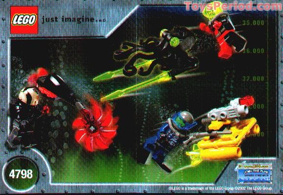 LEGO 4798 Evil Ogel Attack Instructions and Parts List