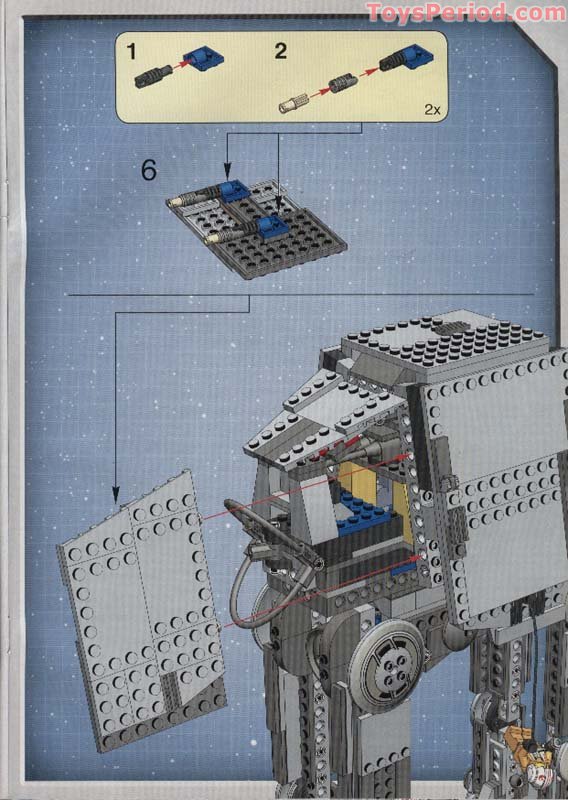 LEGO 4483-1 AT-AT, Black Box Instructions and Parts List