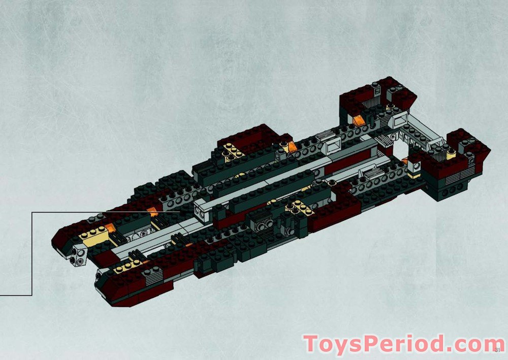 LEGO 7662 Trade Federation MTT Instructions and Parts List