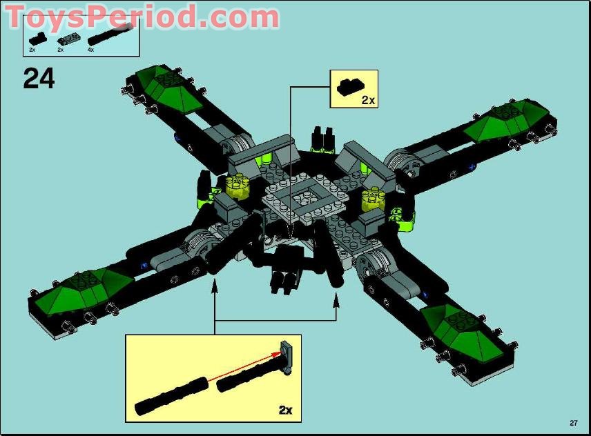 LEGO 7707 Striking Venom Instructions and Parts List