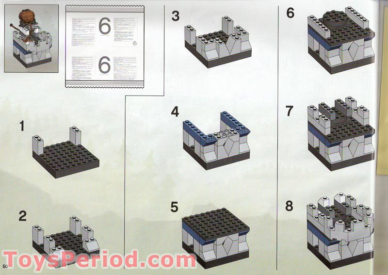 LEGO 8781 Castle of Morcia Instructions and Parts List