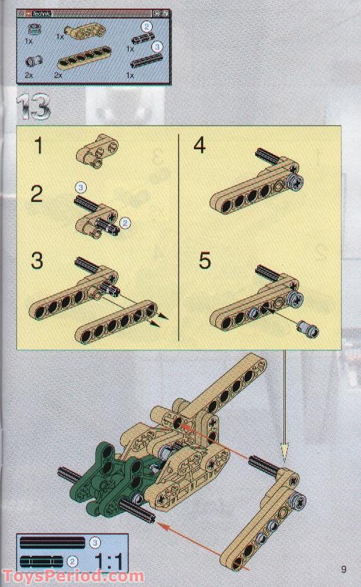 LEGO 8000 Pit Droid Instructions and Parts List