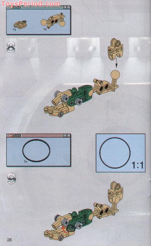 LEGO 8000 Pit Droid Instructions and Parts List