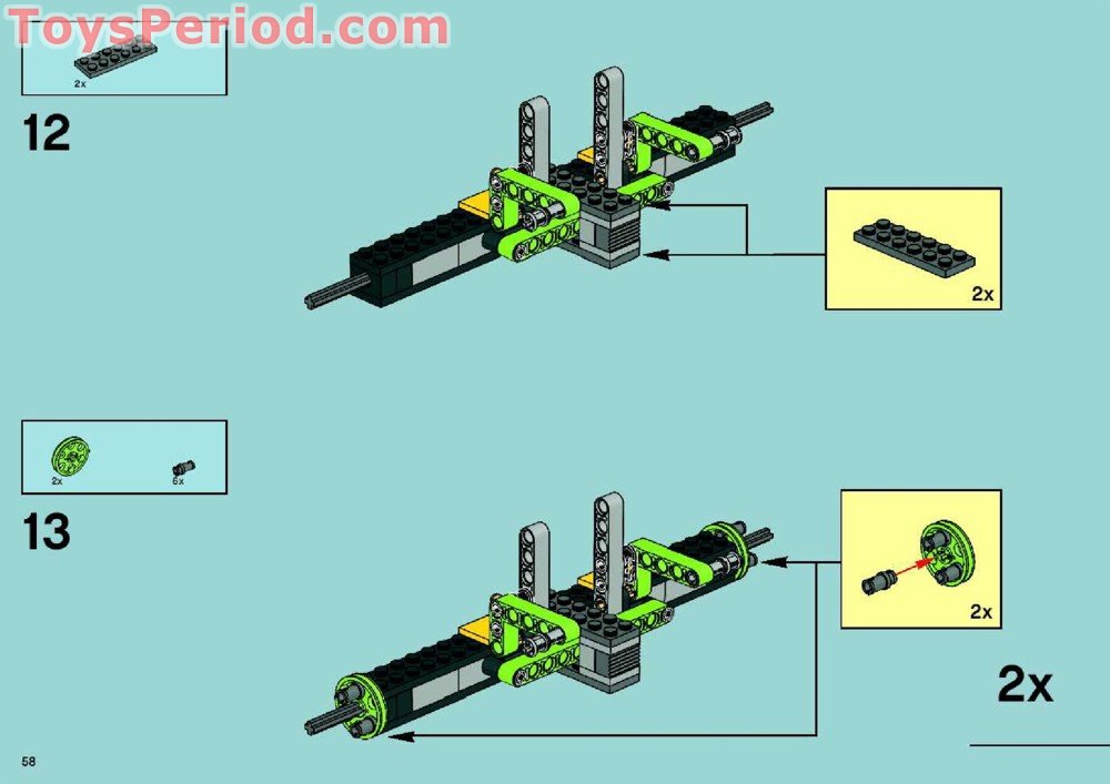 LEGO 8108 Mobile Devastator Instructions and Parts List