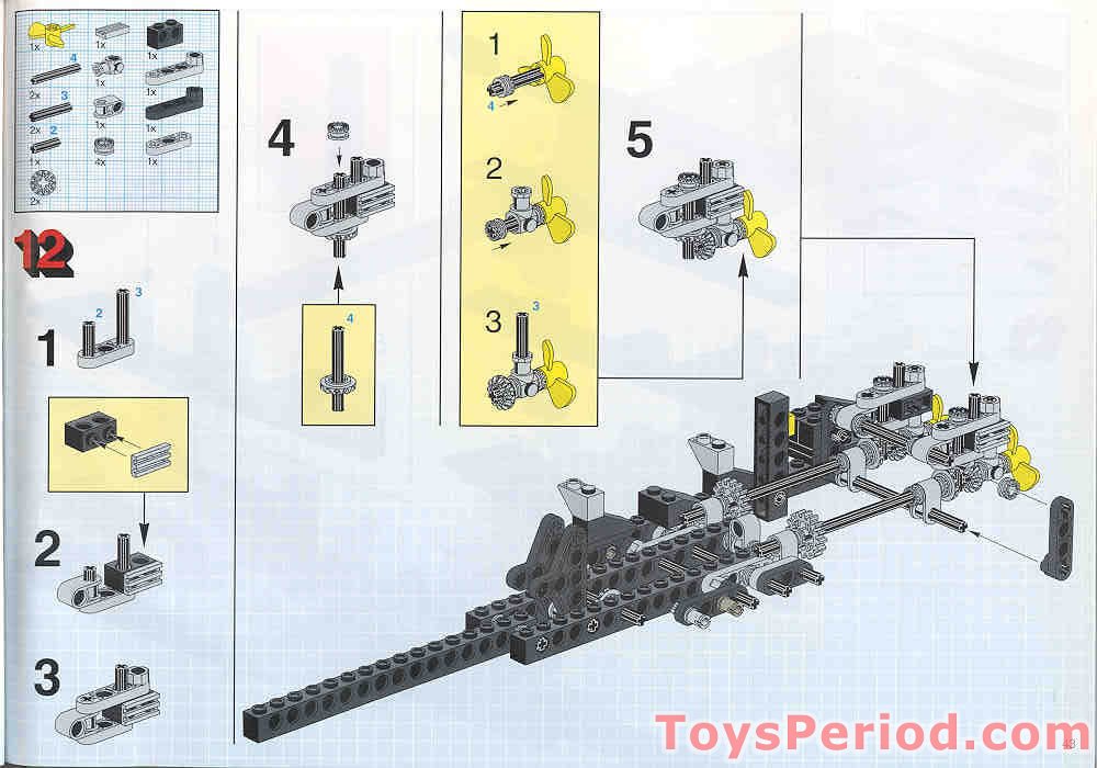 LEGO 8425 Black Hawk Instructions and Parts List
