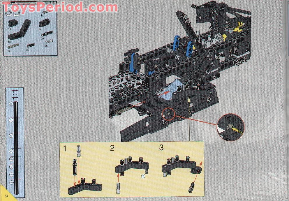 LEGO 8458 Silver Champion Racer Instructions and Parts List