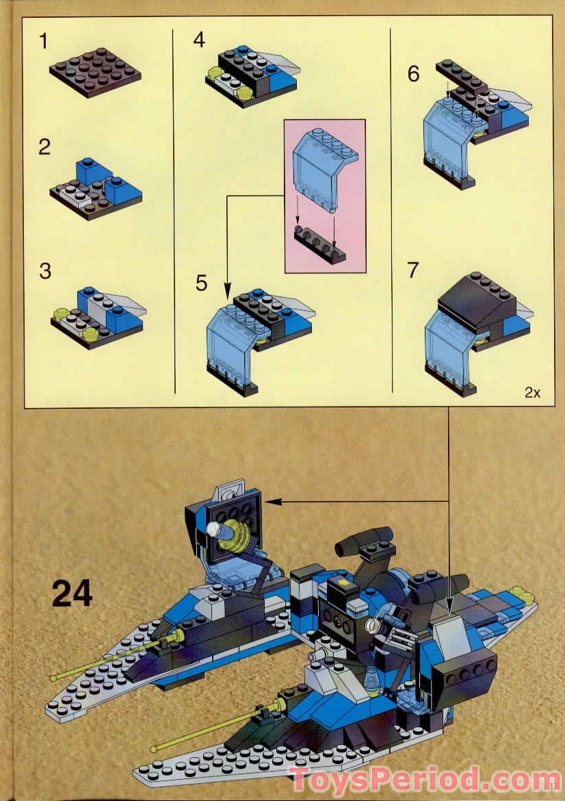 LEGO 1789 Star Hawk II Instructions and Parts List