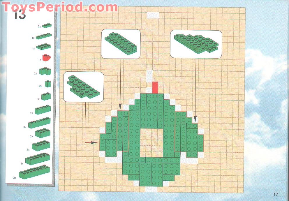 LEGO 3724 LEGO Dragon Instructions and Parts List