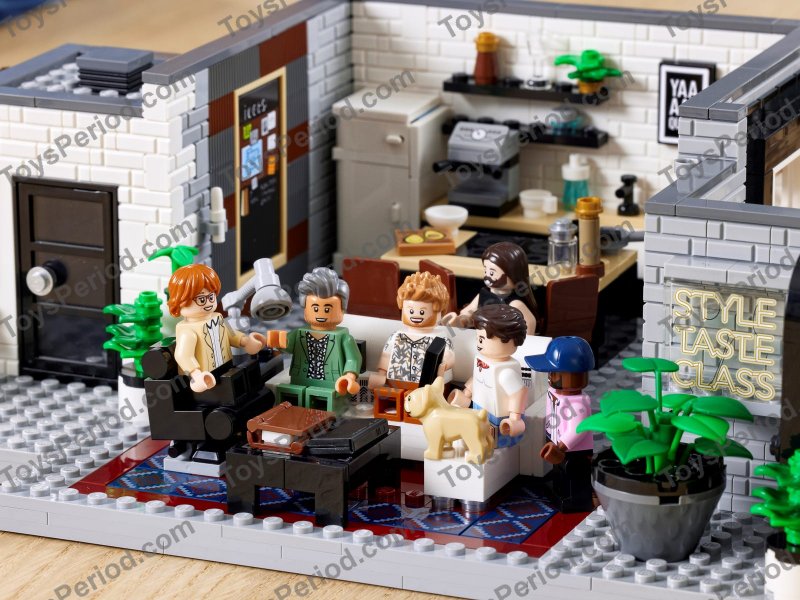 LEGO 10291 Queer Eye – The Fab 5 Loft Set Parts List