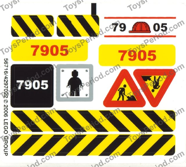 LEGO Sets with Part 7905stk01 Sticker Sheet for Set 7905 - (56716/4297022)