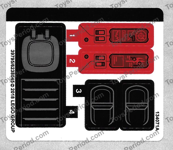 LEGO Sets with Part 76095stk01 Sticker Sheet for Set 76095 - (39795/ ...