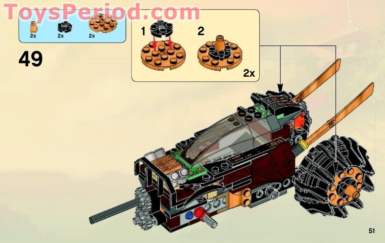 LEGO 70502 Cole's Earth Driller Instructions and Parts List