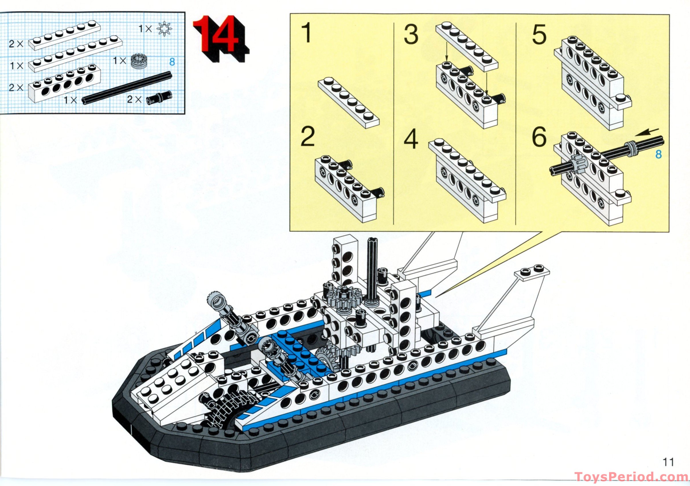 LEGO 8824 Hovercraft Instructions and Parts List