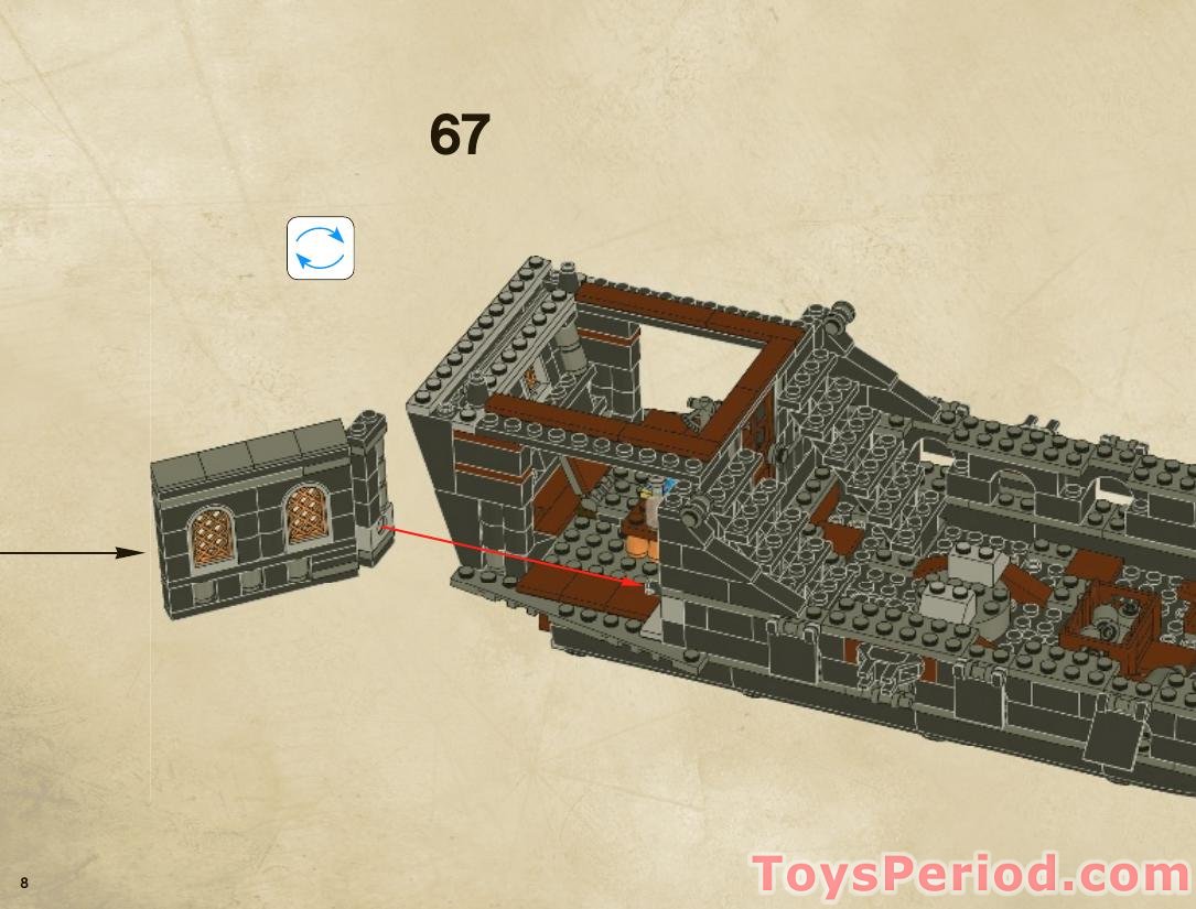 LEGO 4184 The Black Pearl Instructions and Parts List