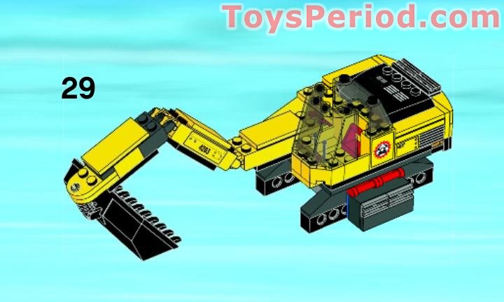 LEGO 4203 Excavator Transport Instructions and Parts List
