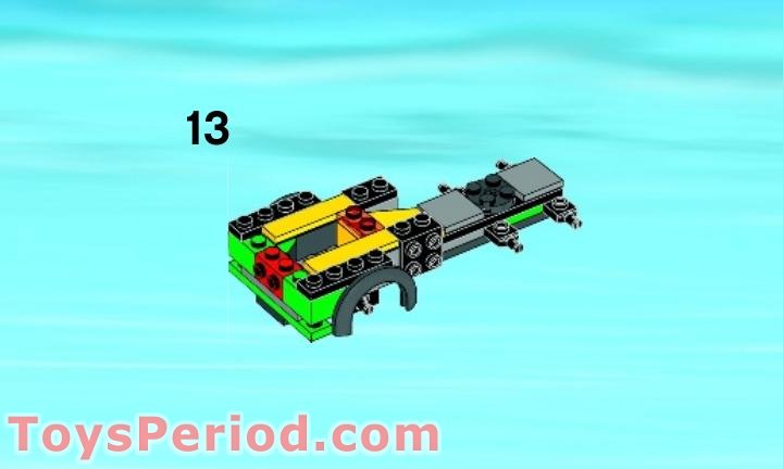 LEGO 4203 Excavator Transport Instructions and Parts List