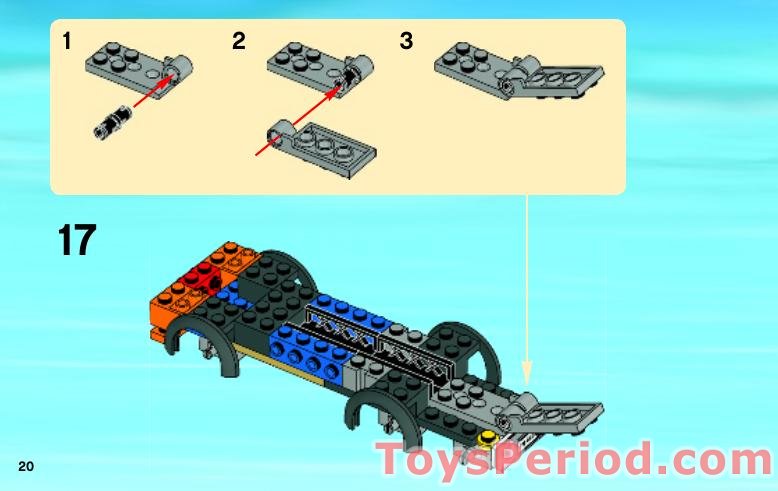 LEGO 4434 Tipper Truck Instructions and Parts List