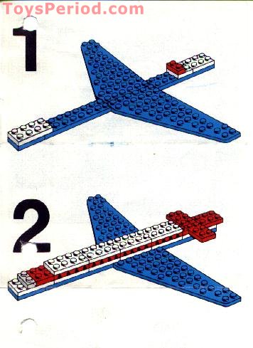 LEGO 687 Caravelle Plane Instructions and Parts List