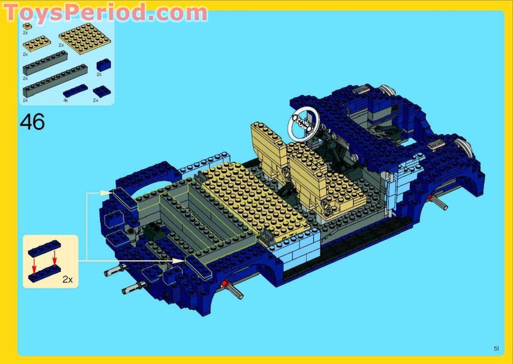 LEGO 10187 Volkswagen Beetle (VW Beetle) Instructions and Parts List