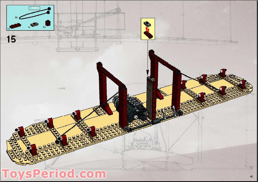 LEGO 10124 Wright Flyer Instructions and Parts List