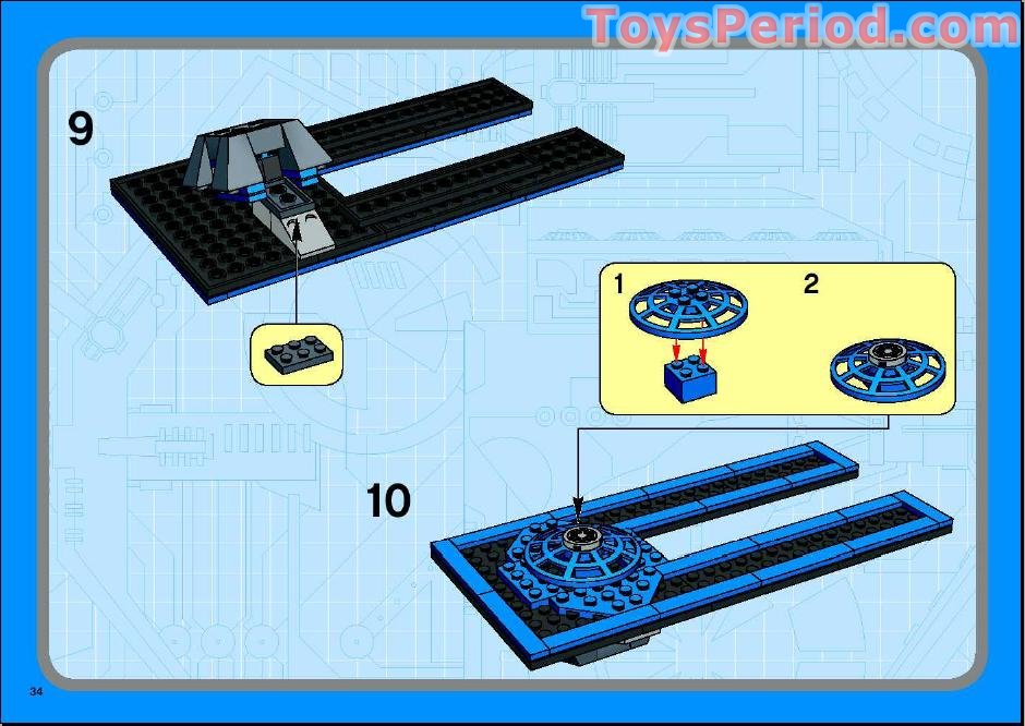 LEGO 10131 TIE Collection Instructions and Parts List