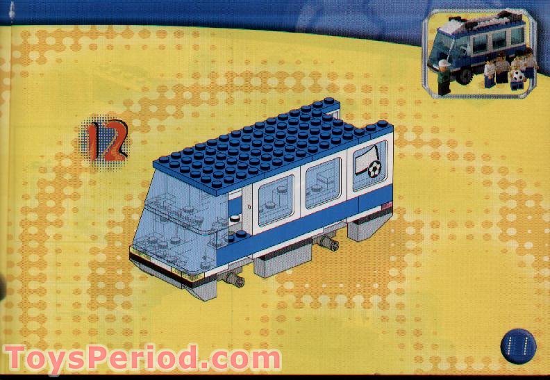 LEGO 3405 Blue Bus Instructions and Parts List