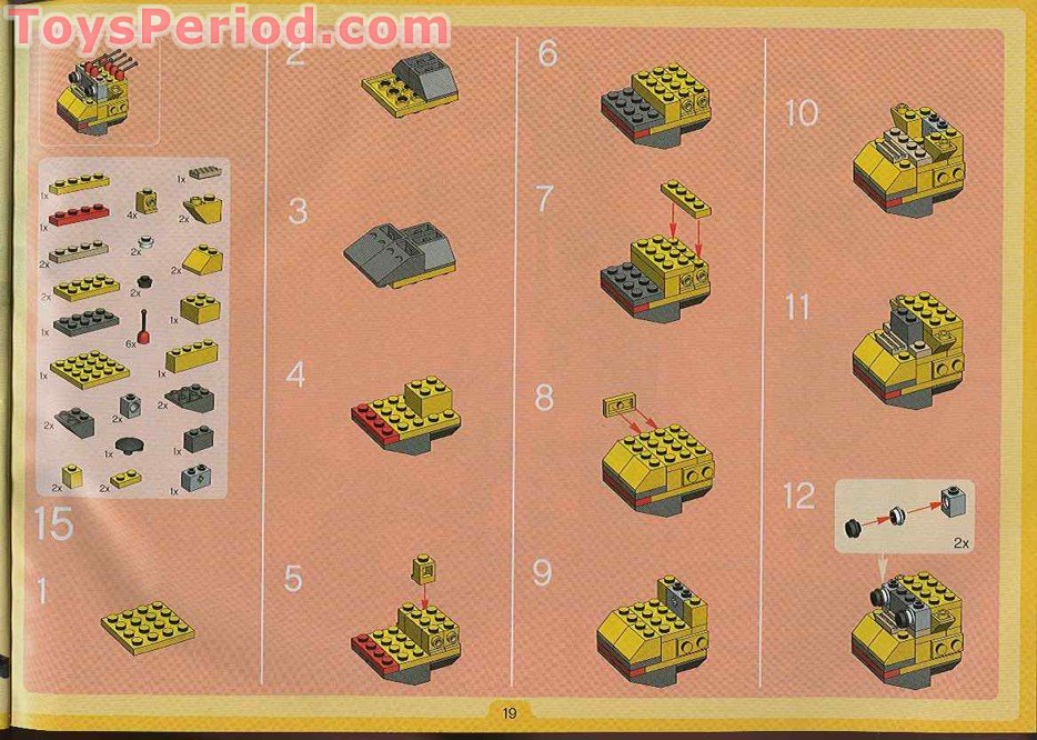 LEGO 4094 Motor Movers Instructions and Parts List